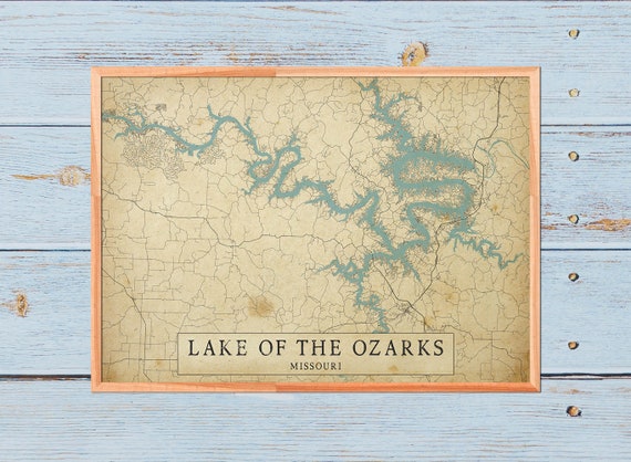 Ozark Mountains Physical Map
