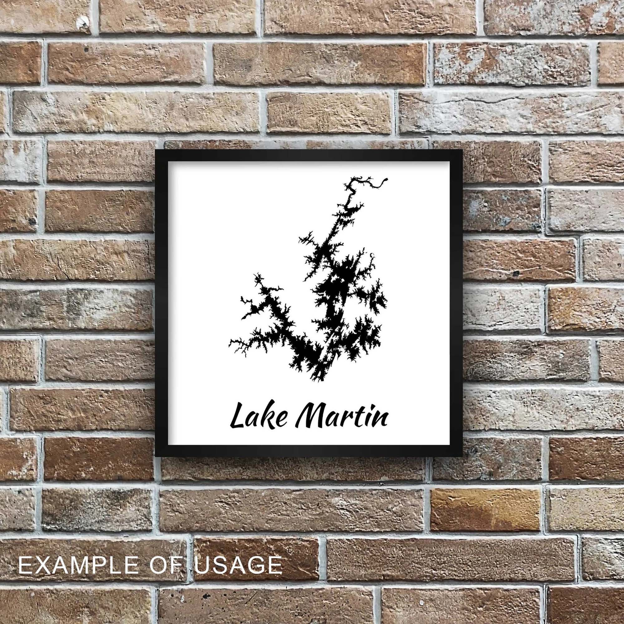 Custom Lake Map Vector File Digital Download SVG DXF PNG - Etsy