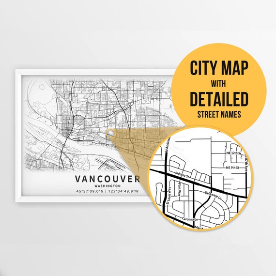Street Map Of Vancouver Washington