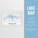 Printable Map of Lake Sinclair, Georgia, US Instant Download Lake Map ...