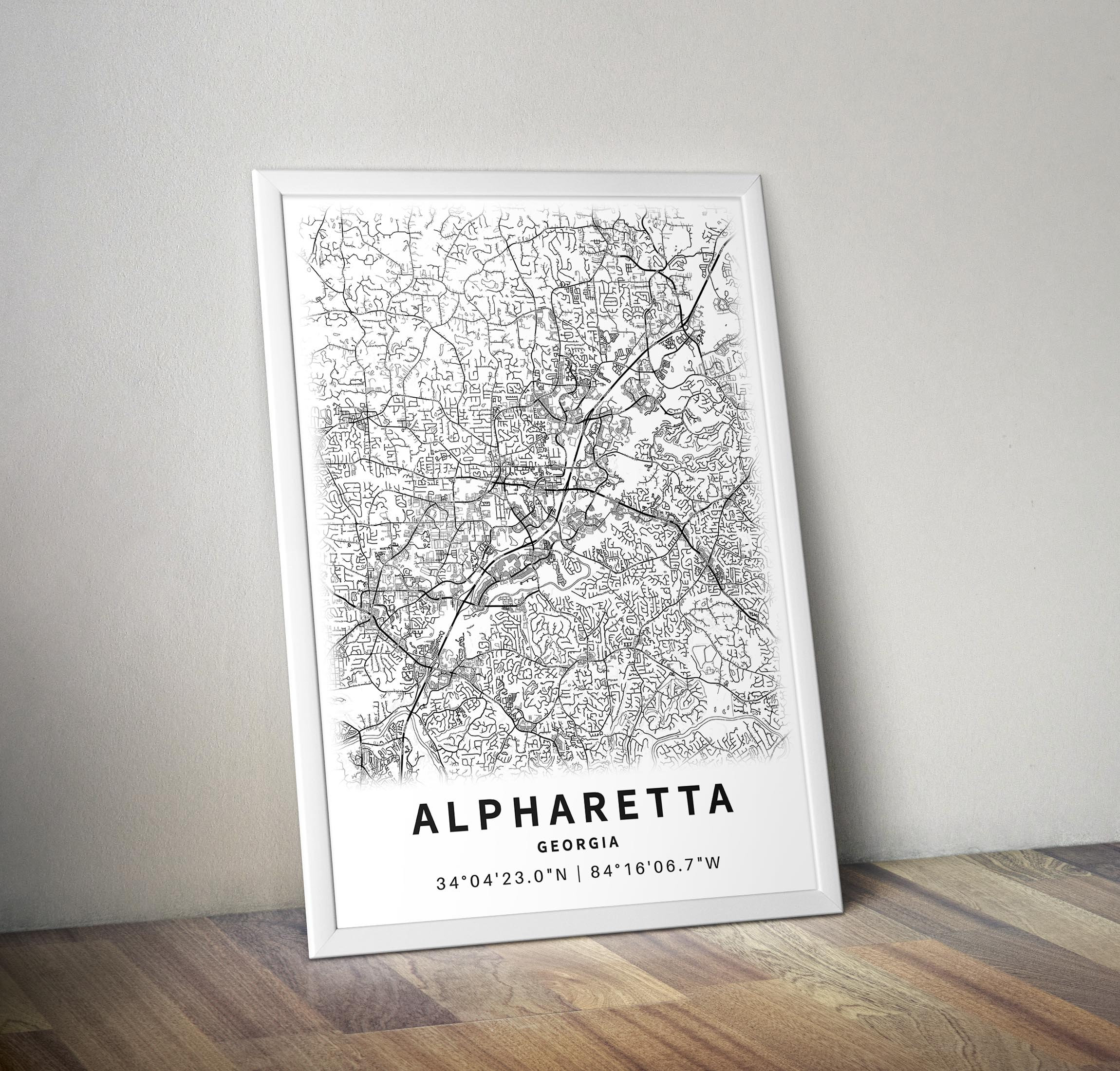 Alpharetta Georgia Map With Street Names, Printable Alpharetta City ...