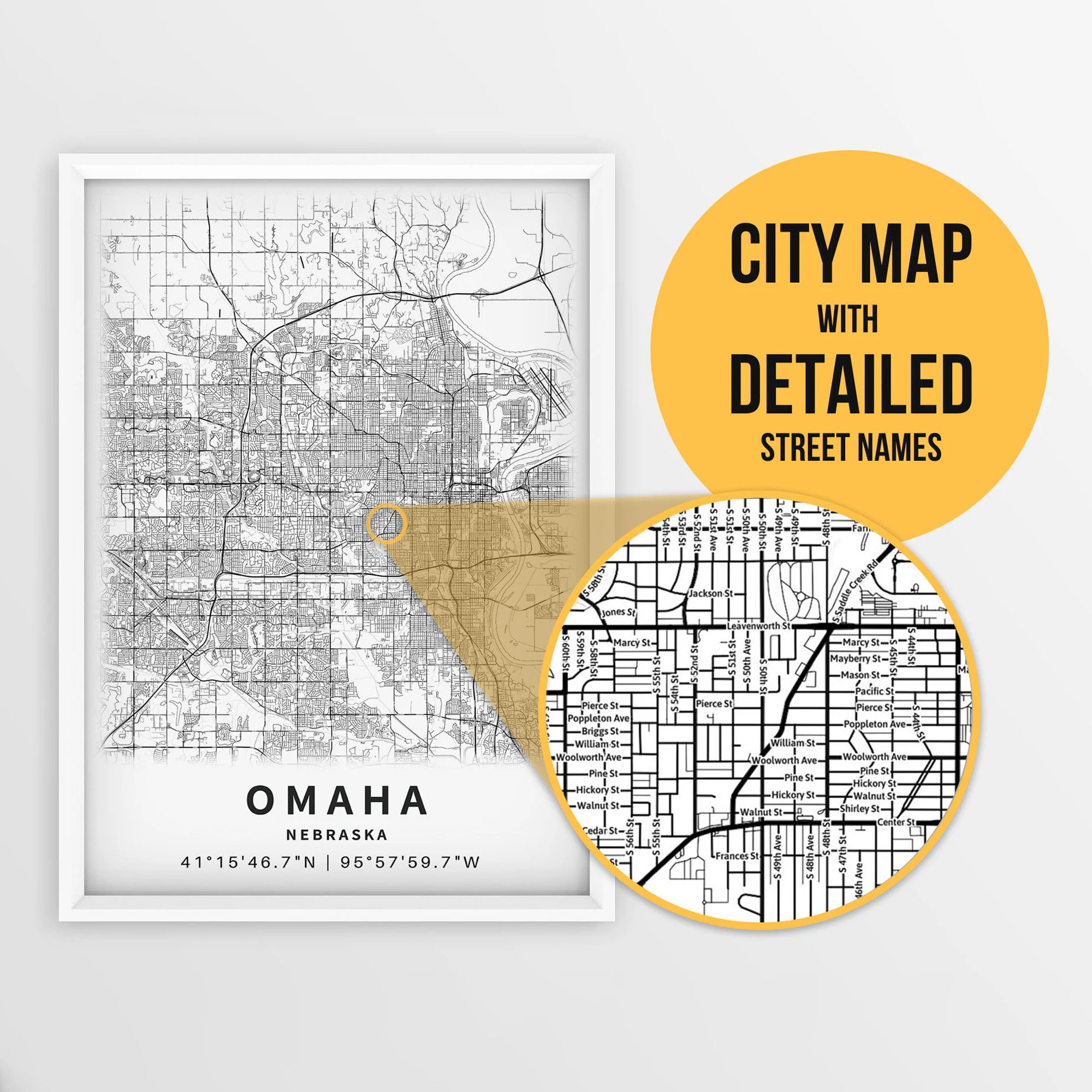 Omaha City Map Of The Us