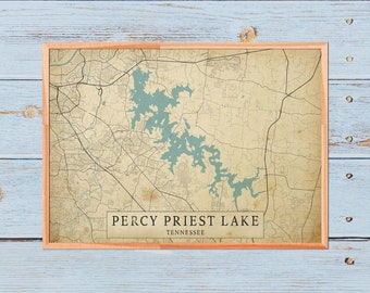 Percy Priest Lake Sign - Etsy