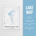 Printable Map of Logan Martin Lake, Alabama, US Instant Download Lake ...