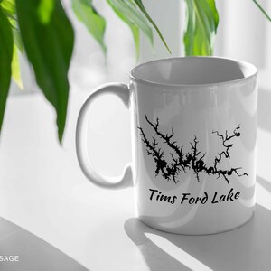 Tims Ford Lake Map SVG, Tennessee Map Vector File - Instant Download ...