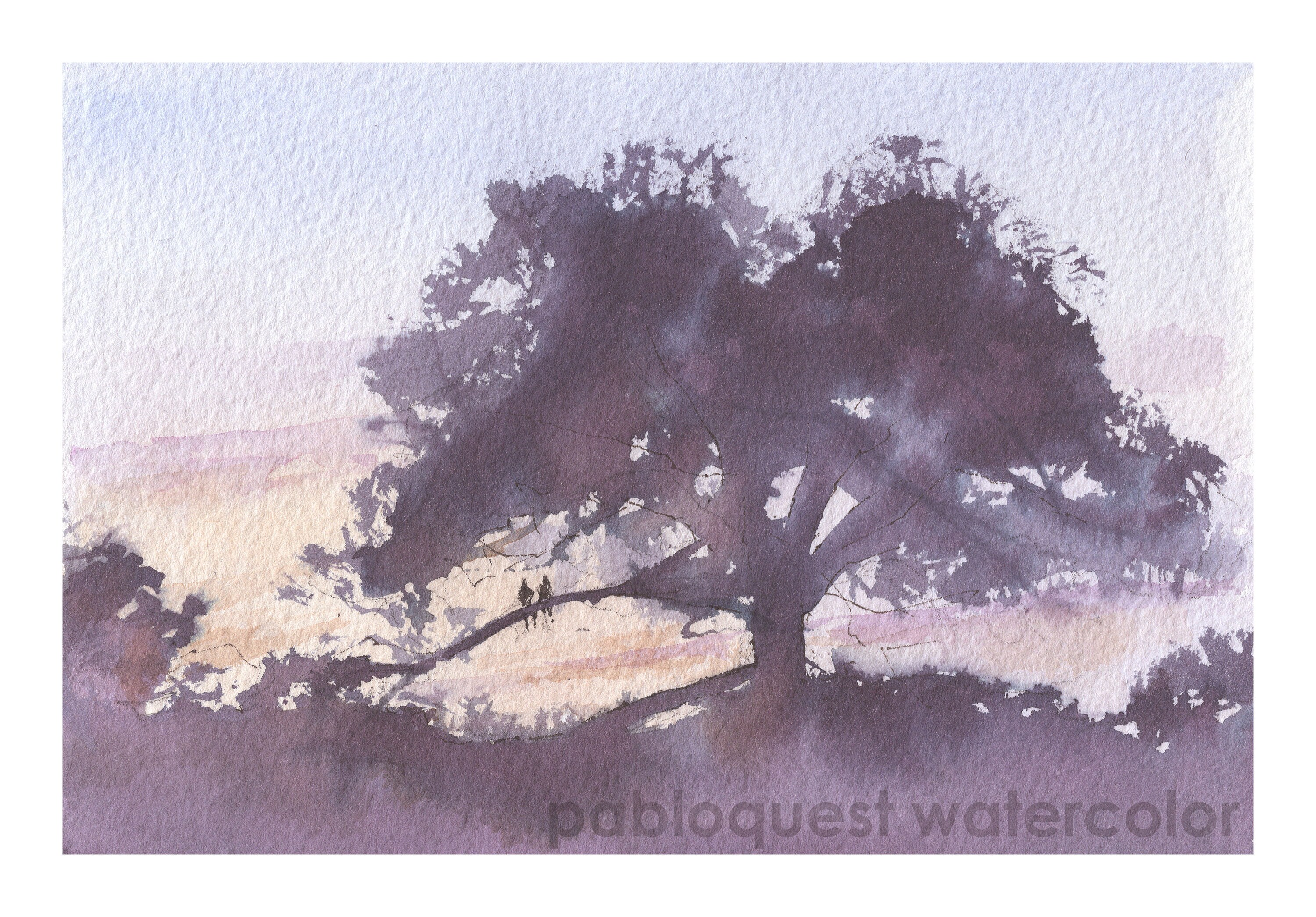 Watercolor Tree Watercolor Art Print Wall Art Watercolor Painting ...