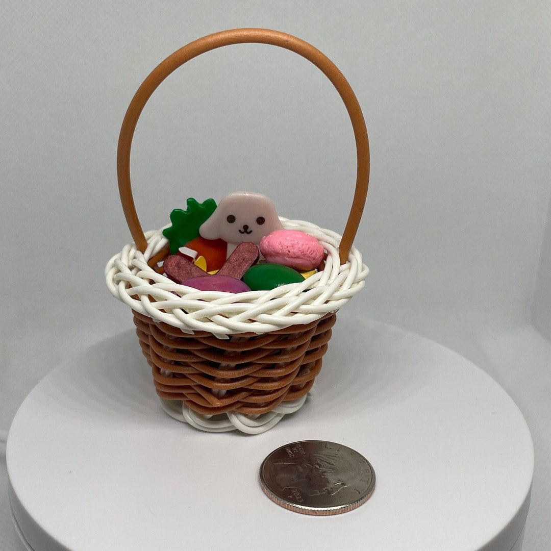 Miniature Easter Basket Mini Easter Eggs, Mini Food, Mini Candy Mini ...