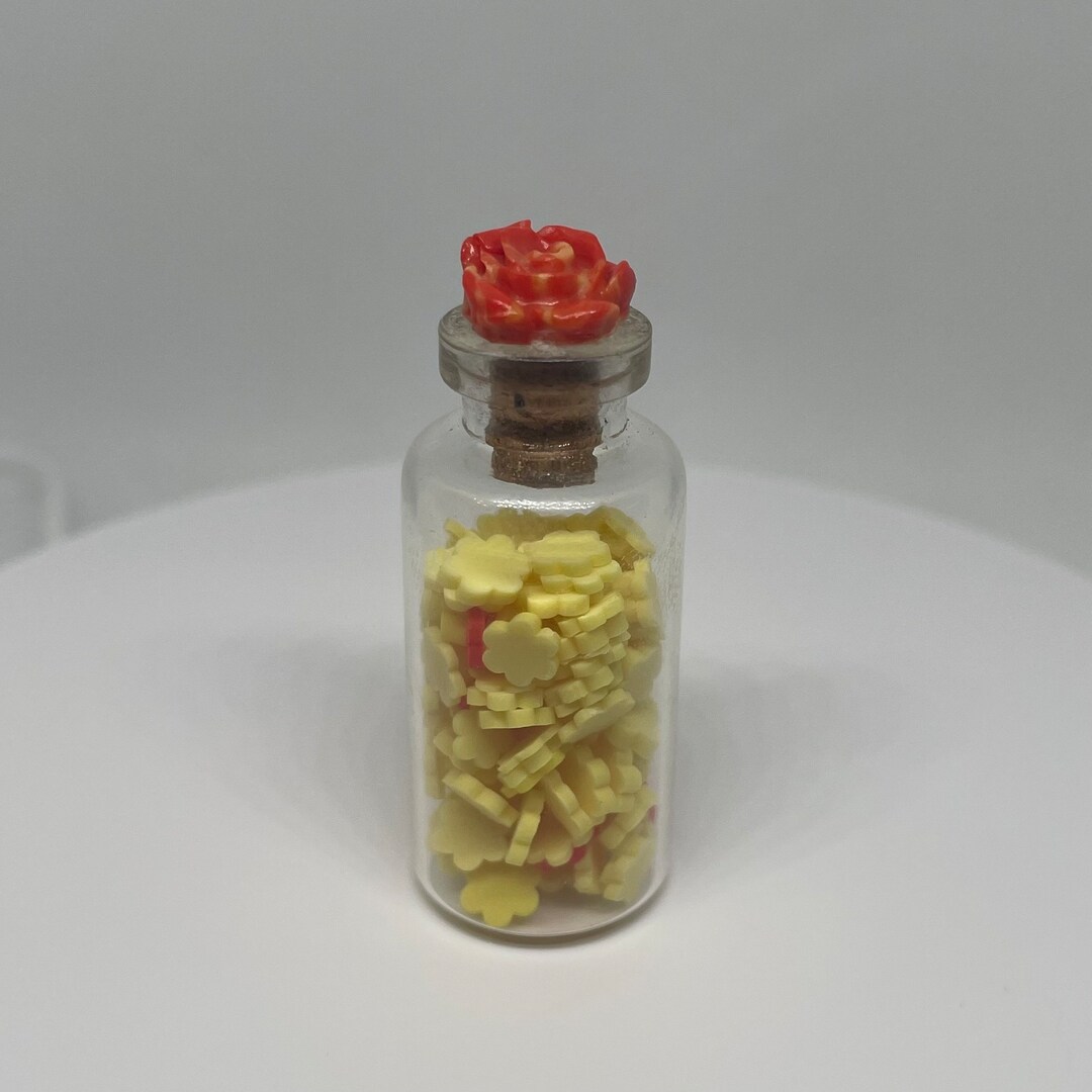 Miniature Candy Jar Miniature Flower Candies, Dollhouse Miniature Candy ...