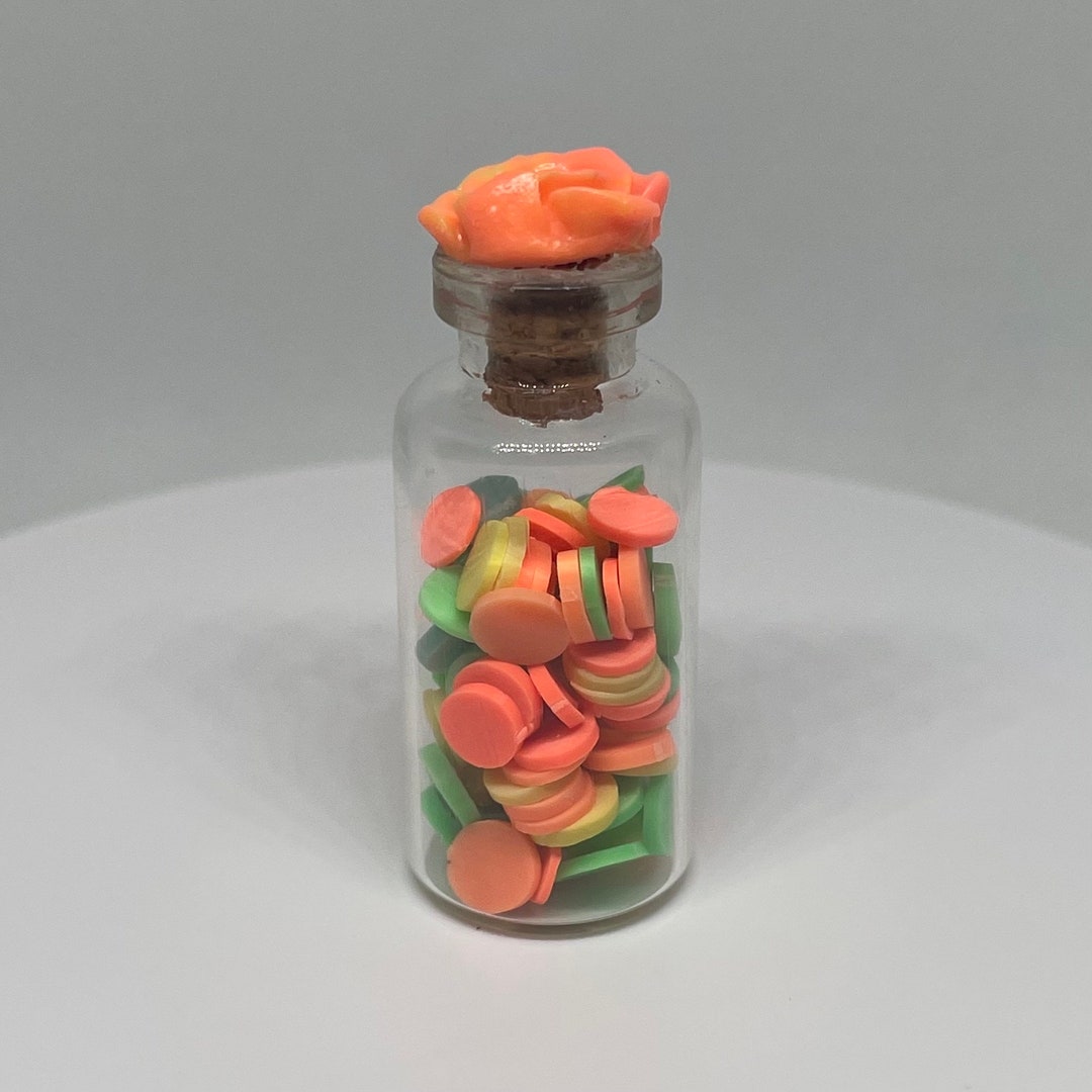 Miniature Candy Jar Miniature Round Slice Candies, Dollhouse Miniature ...