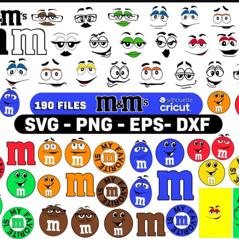 M&m Svg - Etsy