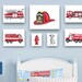 Fire Truck Wall Decor Printable Fire Truck Art Print Boy | Etsy