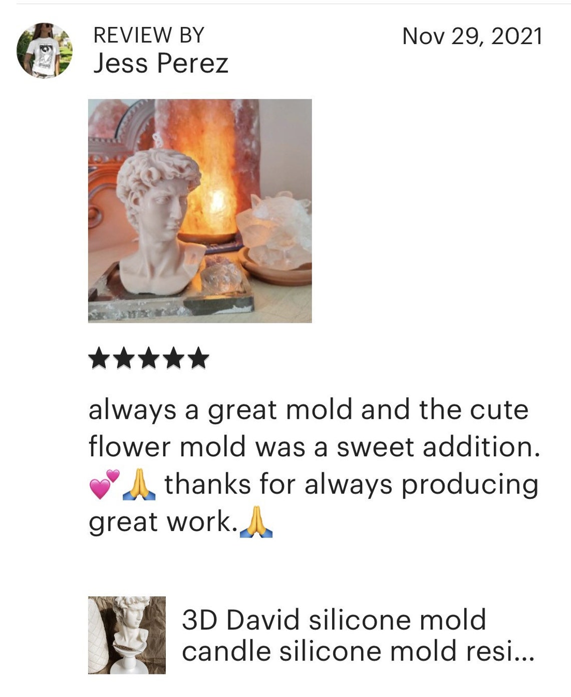 3D David Silicone Mold Candle Silicone Mold Resin Silicone - Etsy