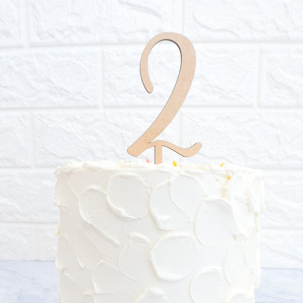 Number Cake Topper - Etsy