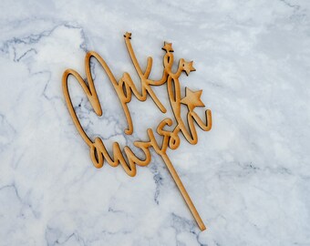 Wish Cake Topper - Etsy