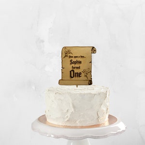 Fairy Cake Topper, Scroll Cake Topper, Magical Birthday Cake Topper ...