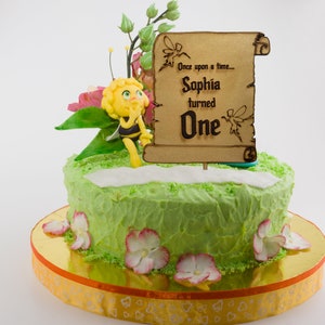Fairy Cake Topper, Scroll Cake Topper, Magical Birthday Cake Topper ...