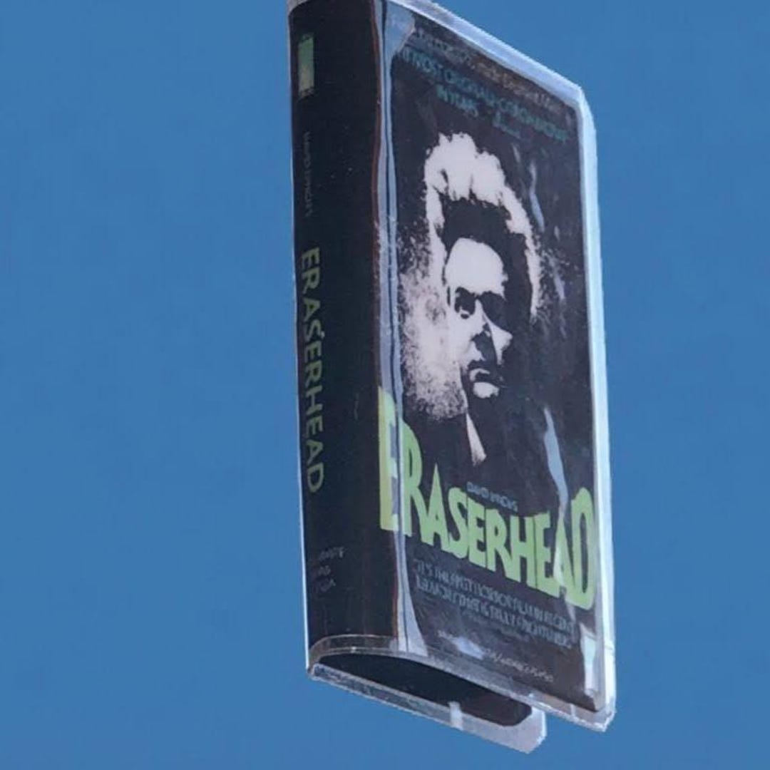 ERASERHEAD Mini VHS Tape Keychain - Etsy