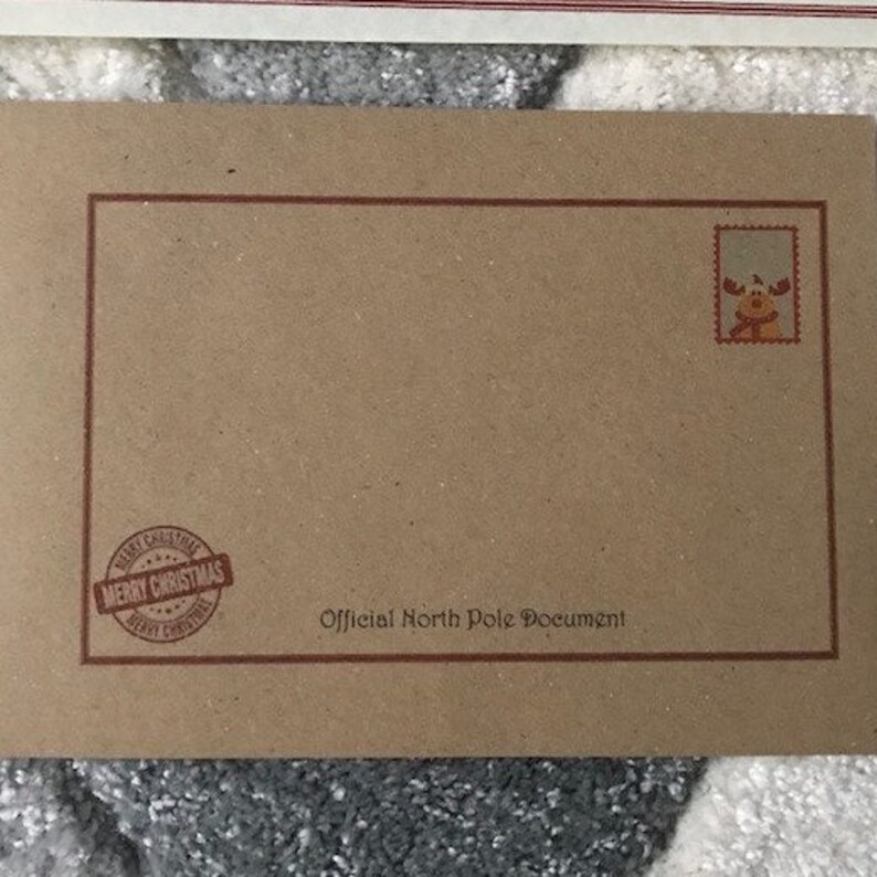 Printable Letter From Santa, Envelope and Nice List Certificate - Etsy UK