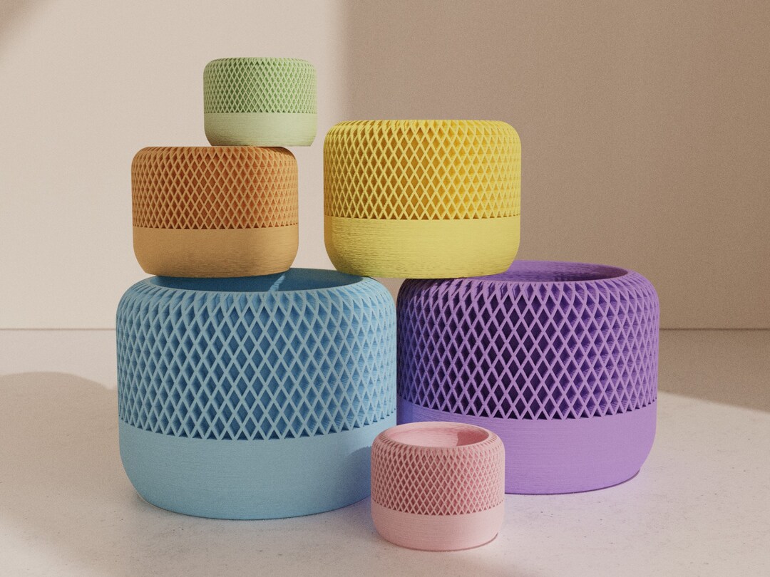 Flowerpot MONA in Colorful Pastel Colors 9-30 Cm - Etsy