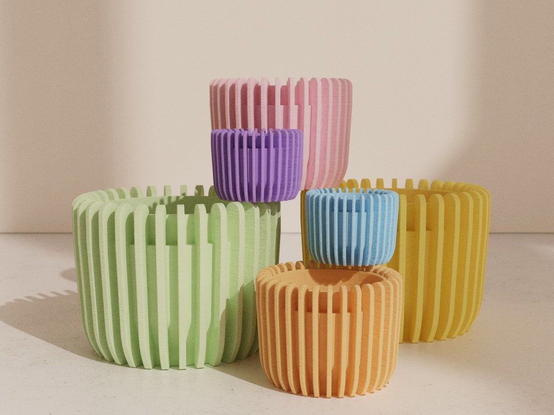 Flower Pot KANA in Colorful Pastel Colors 6-30 Cm - Etsy