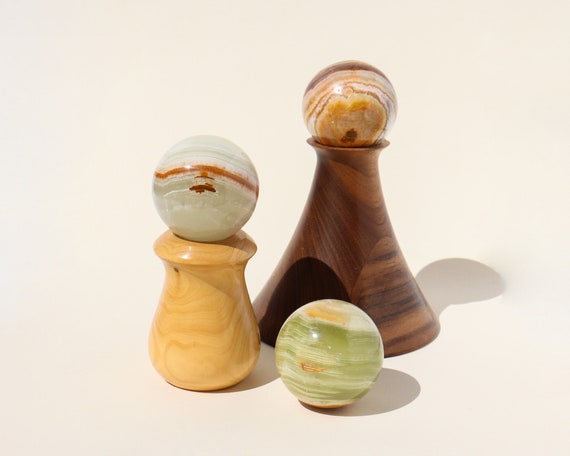 Banded Onyx Spheres | Etsy