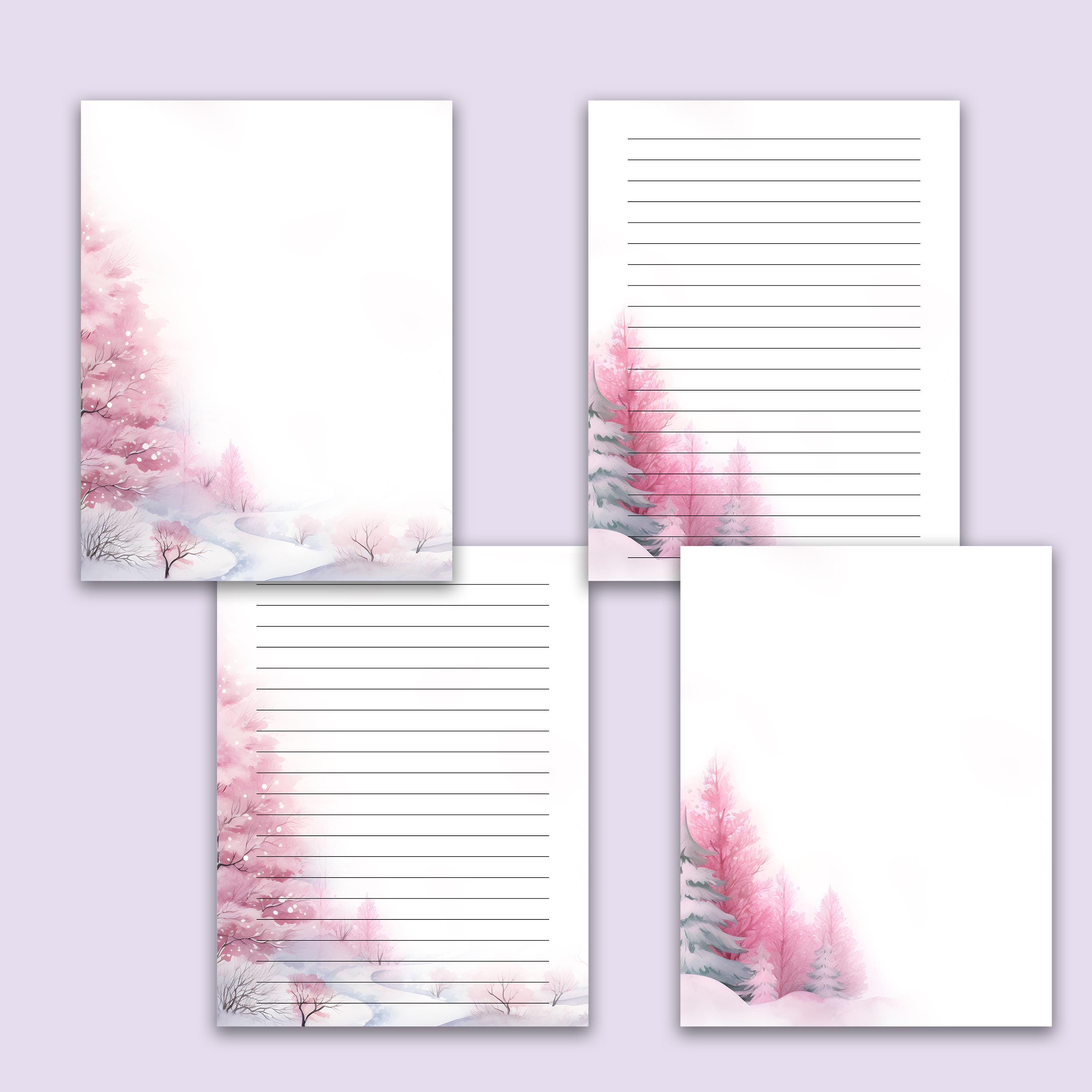 Printable Stationary, Winter Stationary, Winter Writing Paper, Letter ...