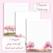 Spring Trees Printable Stationary, Spring Stationary, Writing Paper ...