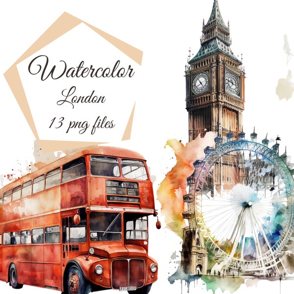 London Clipart - Etsy