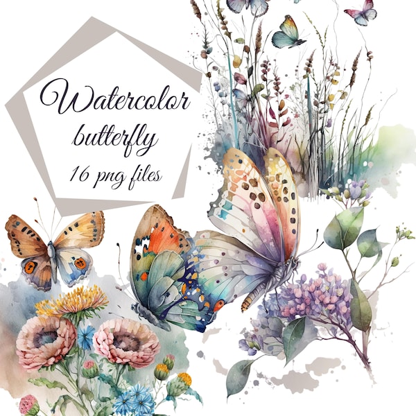 Butterfly Clipart - Etsy UK