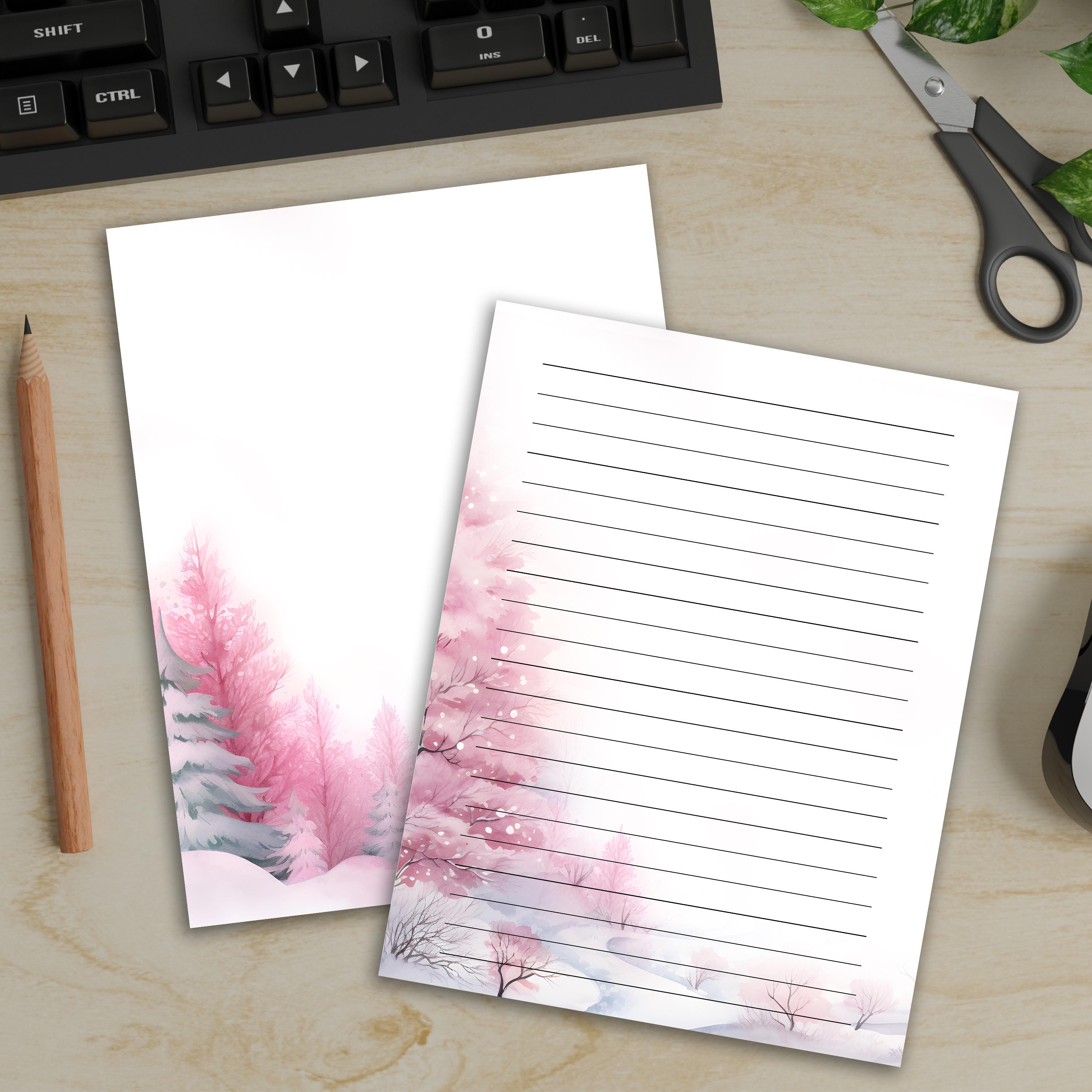Printable Stationary, Winter Stationary, Winter Writing Paper, Letter ...