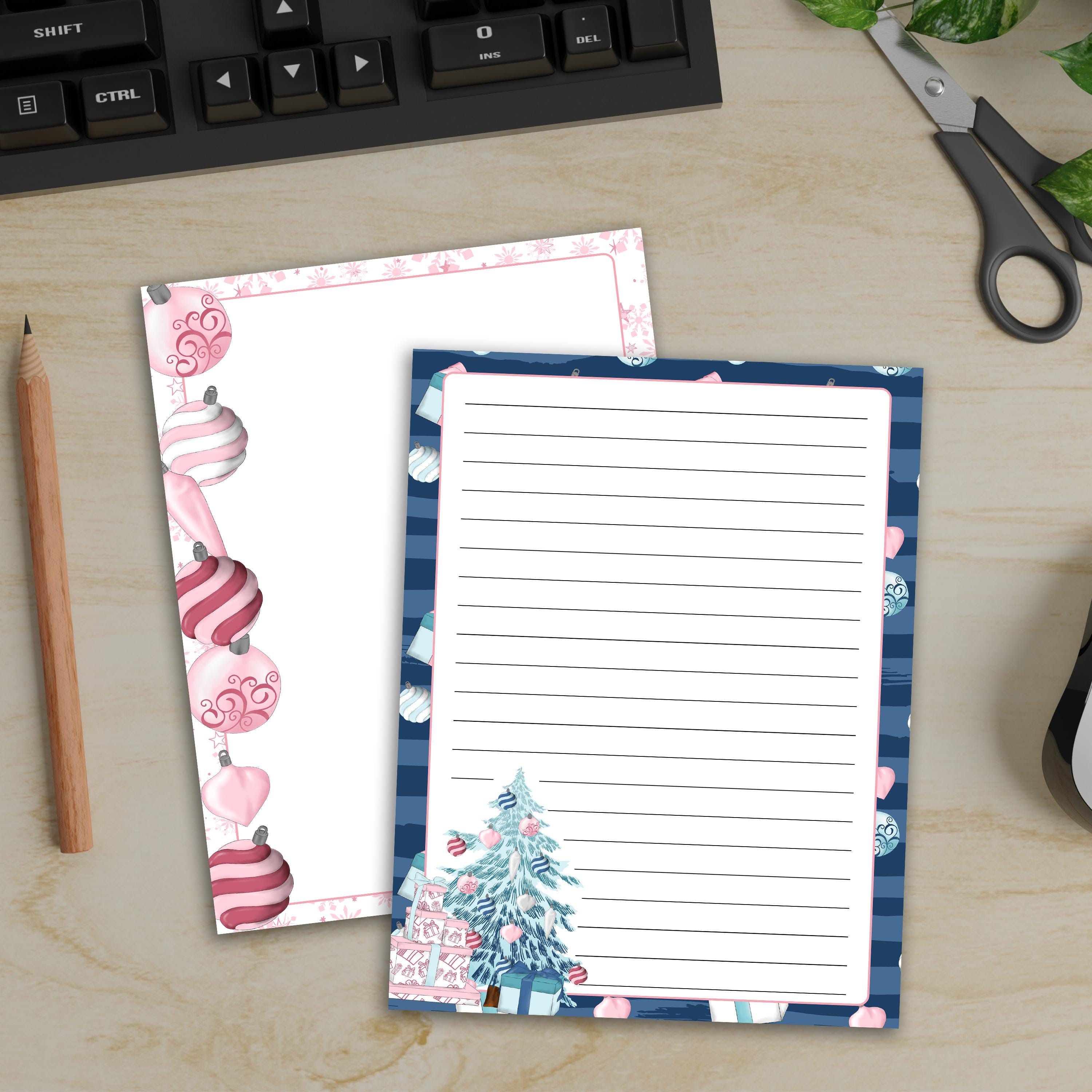 Printable Stationary, Christmas Stationary, Writing Paper, Letter Paper ...