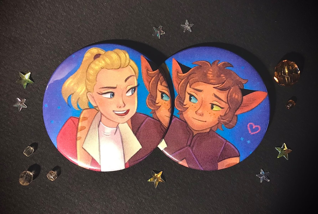 She-ra - Adora & Catra (matching Pinback Buttons) - Etsy