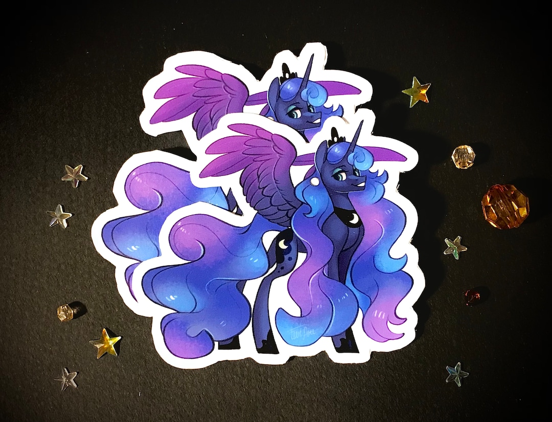 My Little Pony - Princess Luna (sticker) - Etsy