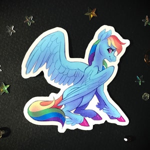My Little Pony Rainbow Dash sticker - Etsy