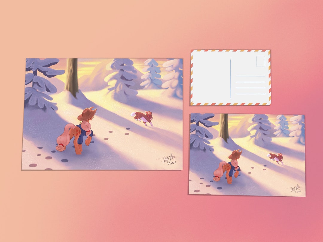 Apple Jack | Winter Wonder | My Little Pony (fanart Print) - Etsy