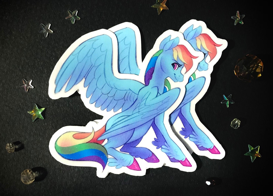 My Little Pony Rainbow Dash sticker - Etsy