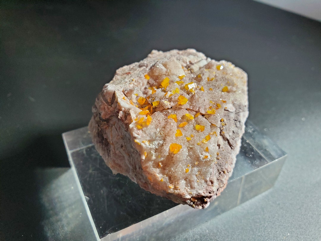 Wulfenite Crystals on Matrix - Etsy