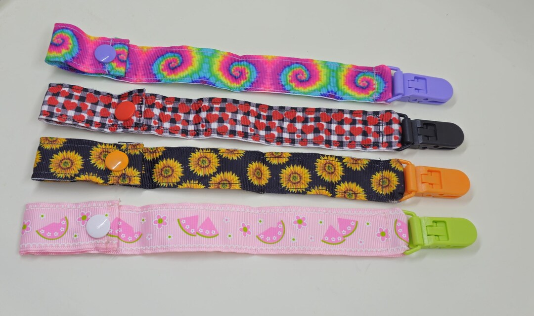 Pacifier Clip Double-sided Grossgrain Ribbon - Etsy