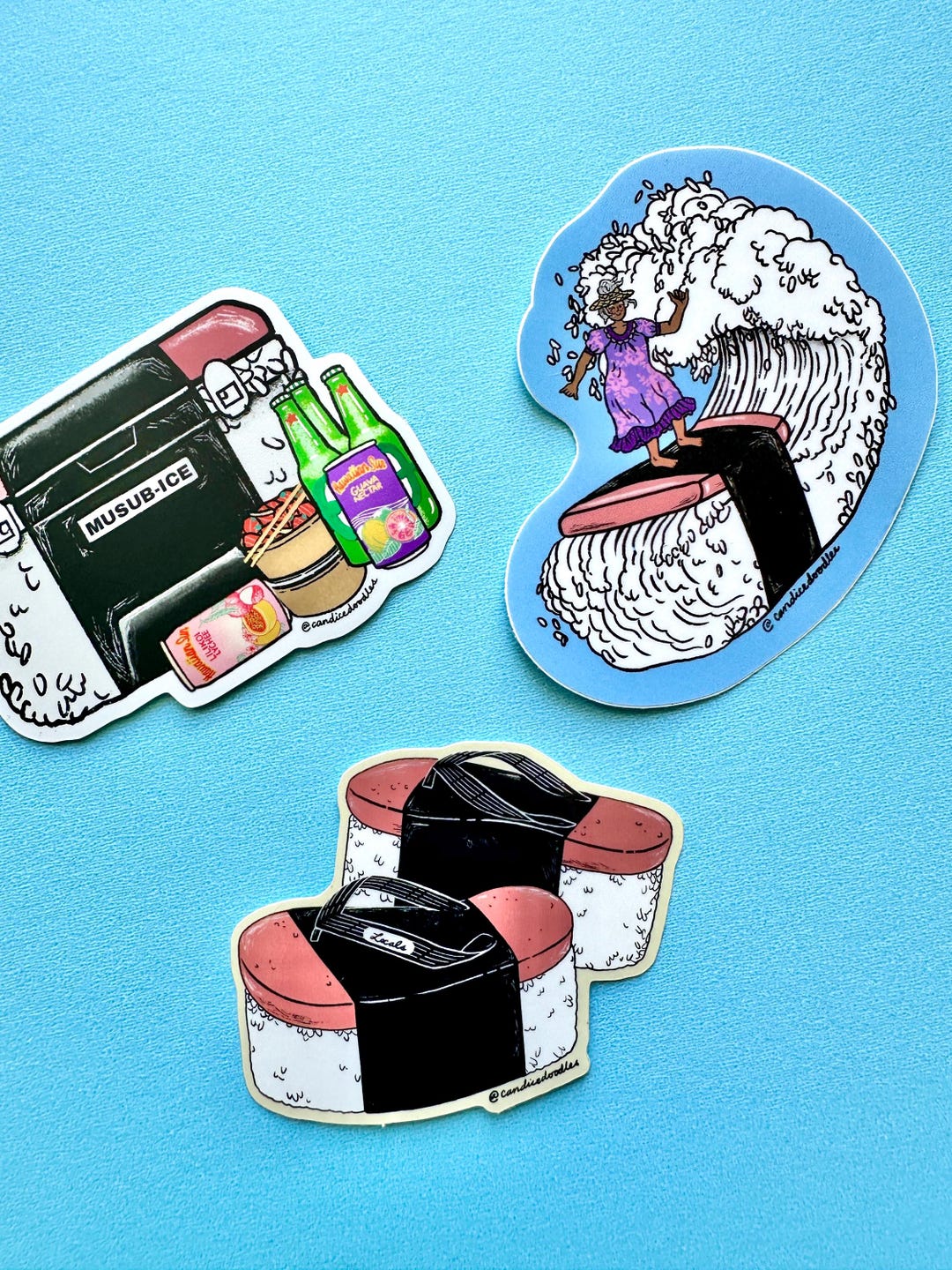 Musubi Madness Stickers - Etsy
