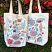 HAWAII / OKINAWA Doodle Canvas Tote Bags - Etsy