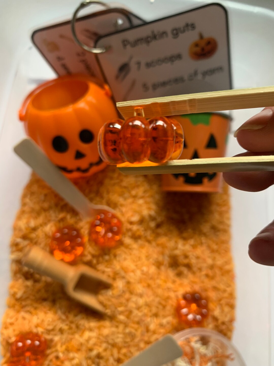 Pumpkin Guts Sensory Bin - Etsy