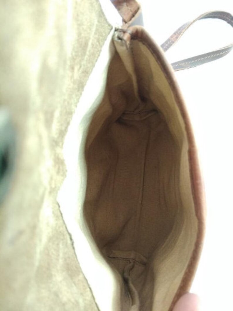 Canvas Sling Bag Mini Leather Penny Purse Leather and | Etsy