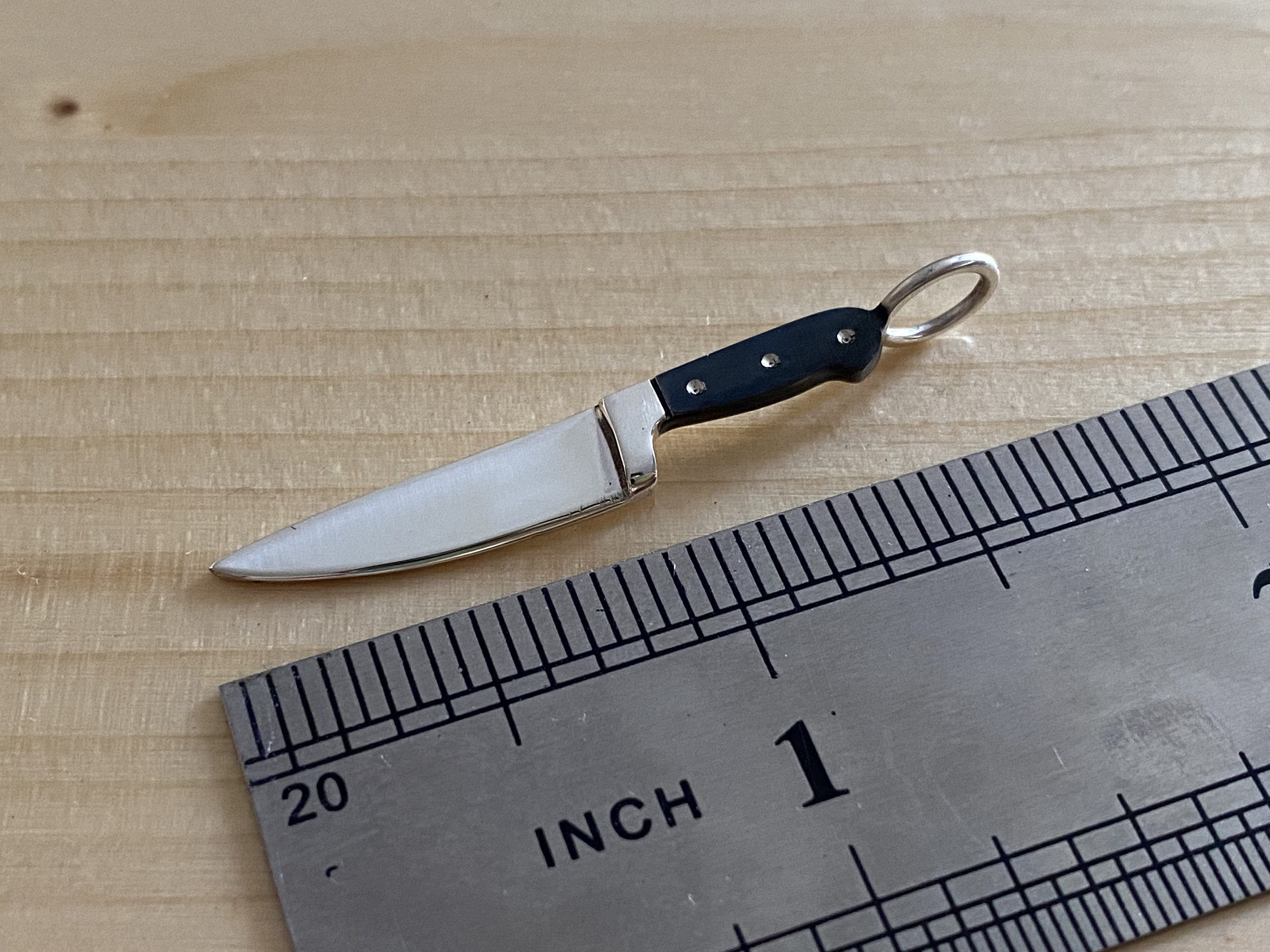 Chef Knife Silver Pendant Handmade Solid Silver Knife - Etsy