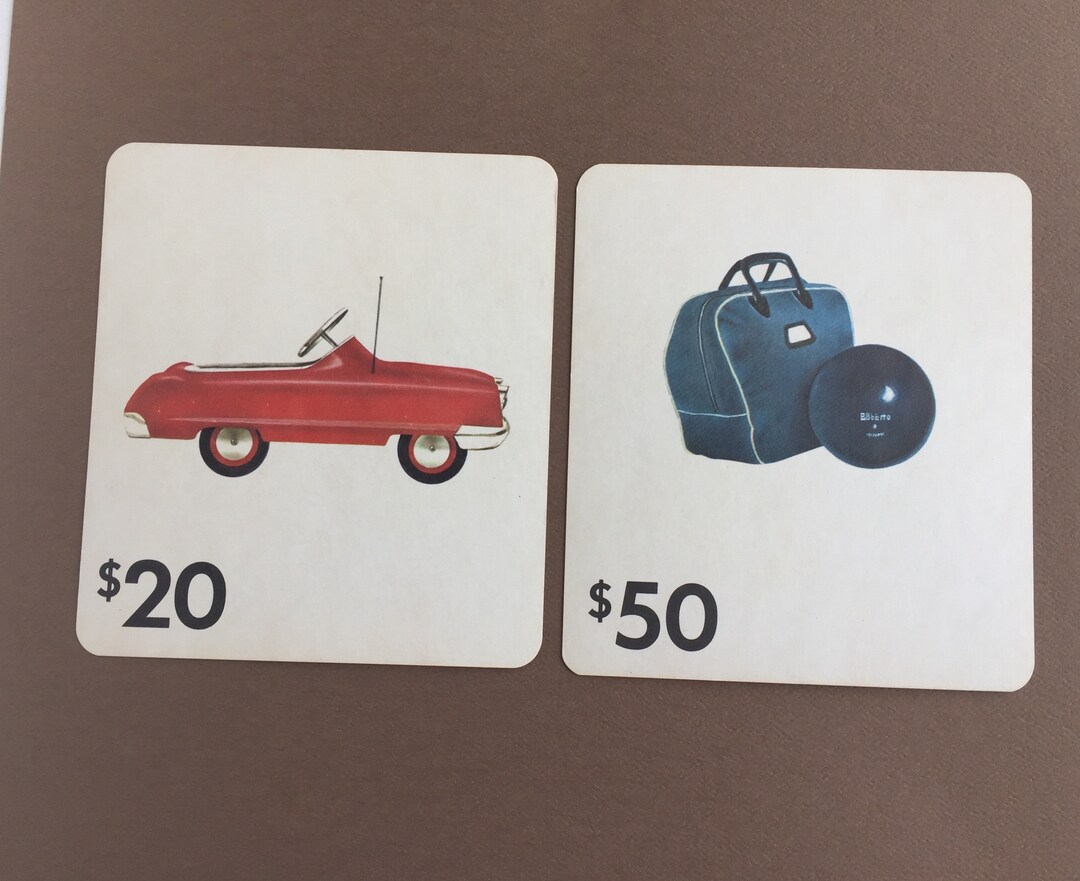 Large Picture Price Flashcards, Vintage Picture Flashcards - Etsy