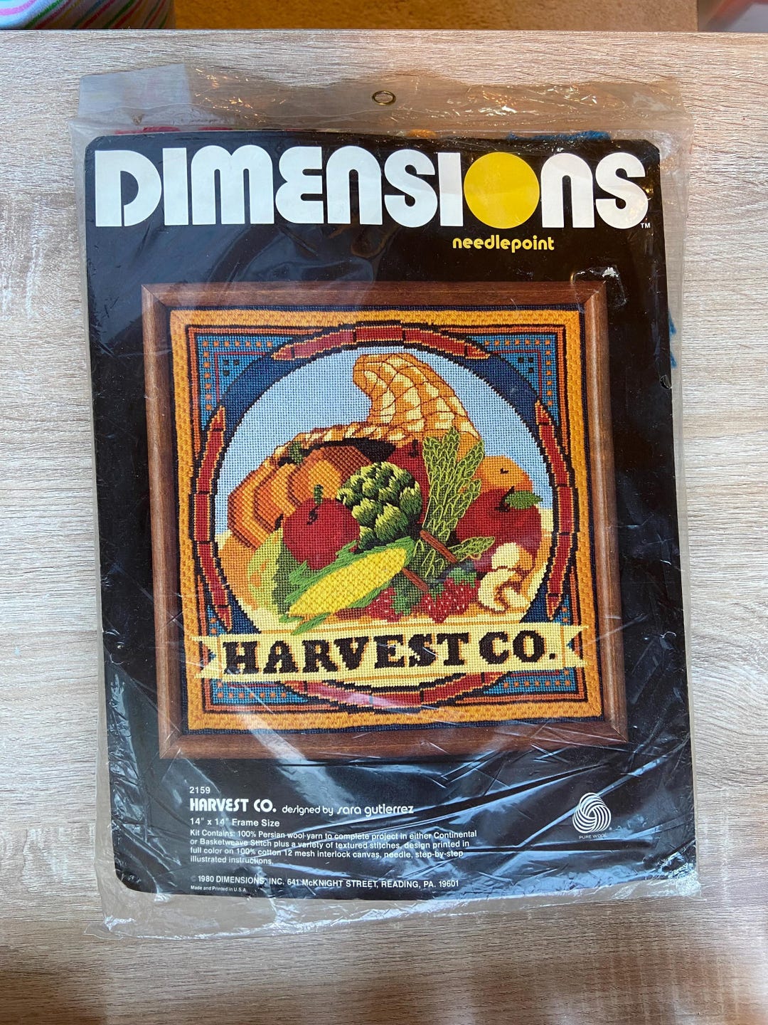 Vintage Dimensions Needlepoint Kit - #2159 Harvest Co. Needlepoint Kit ...