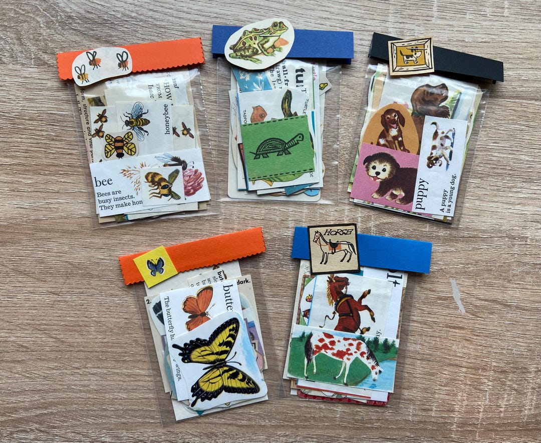 Vintage Lot 25 Small Theme Papers - Vintage Papers Pack - Horse ...