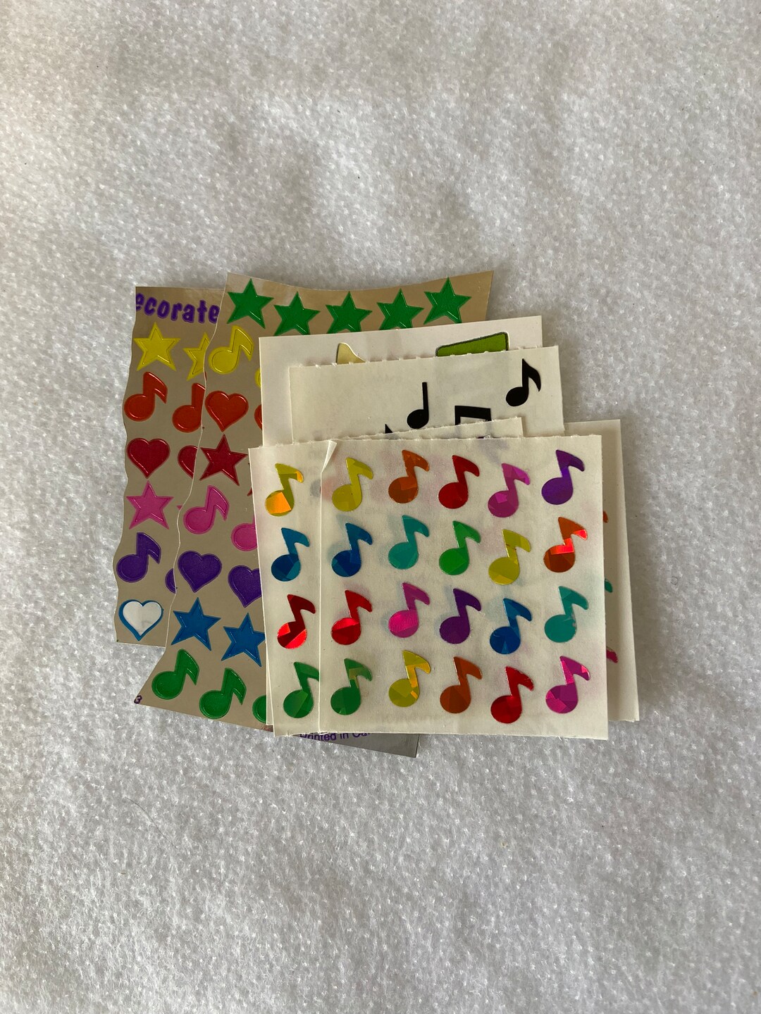 Vintage Musical Note Stickers - Vintage Sandylion Stickers - Music ...