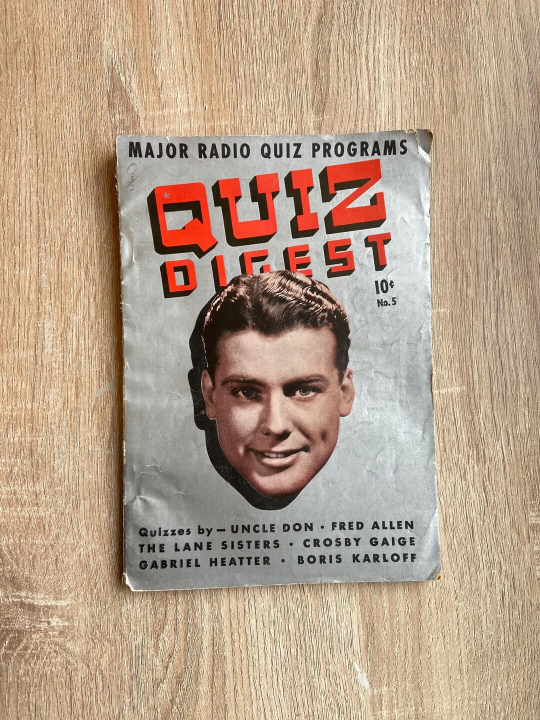 Vintage 1939 Quiz Digest Magazine: Radio Quiz Programs - Etsy