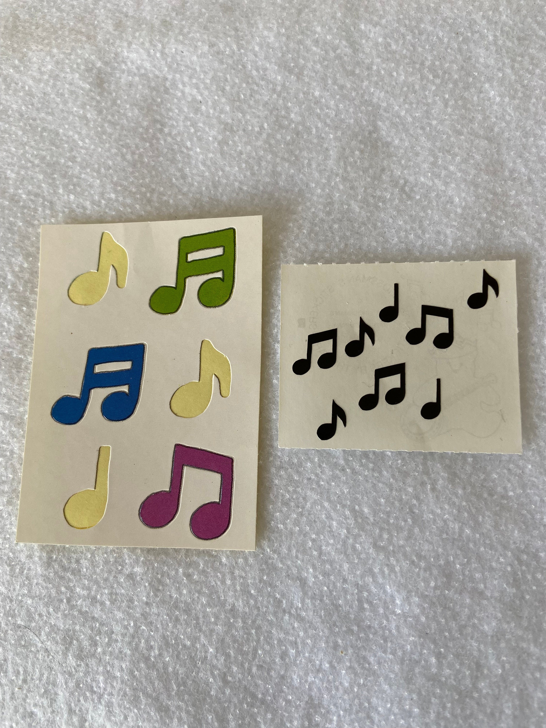 Vintage Musical Note Stickers Vintage Sandylion Stickers - Etsy