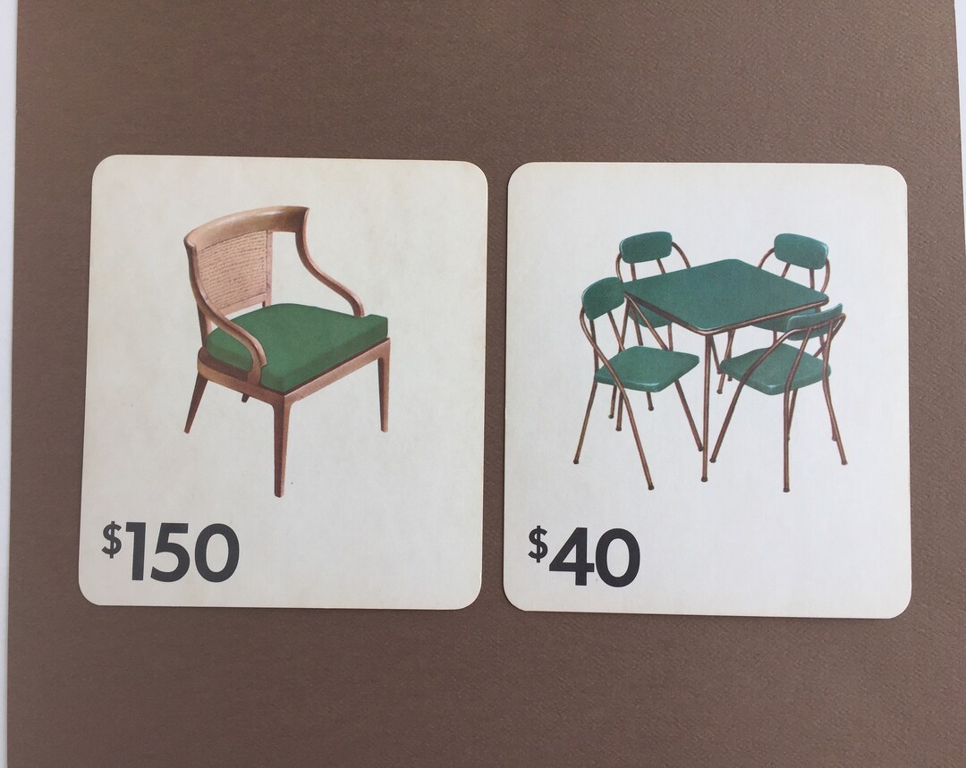 Large Picture Price Flashcards, Vintage Picture Flashcards - Etsy